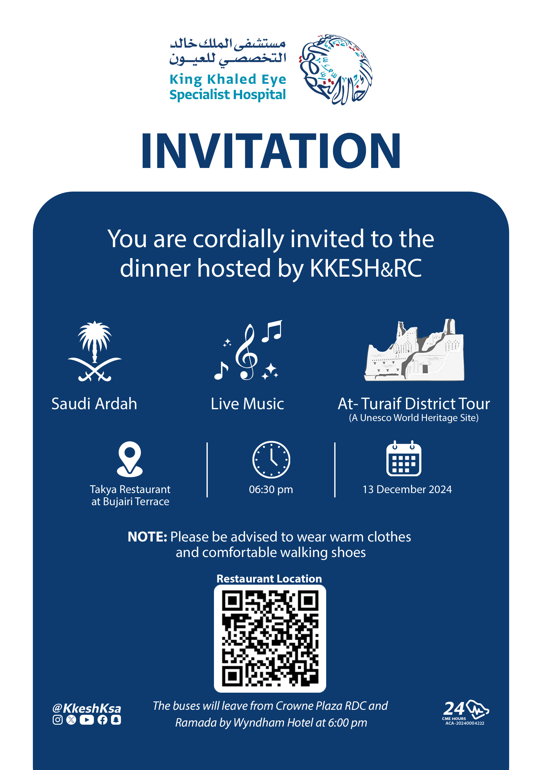 Social Dinner – KKESH&RC 2025 International Conference – 42nd Annual ...